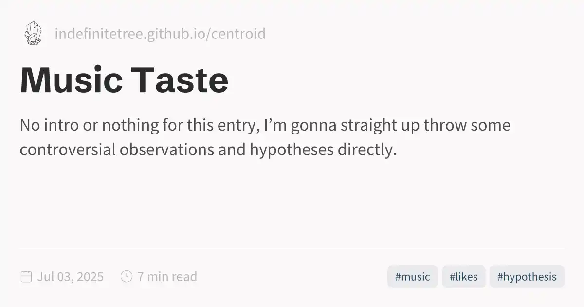Music Taste